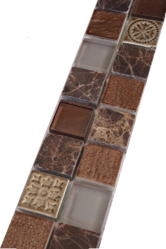 Mozaiek tegelstrips met ornamenten: Natuurlijk bij Topmozaiek24